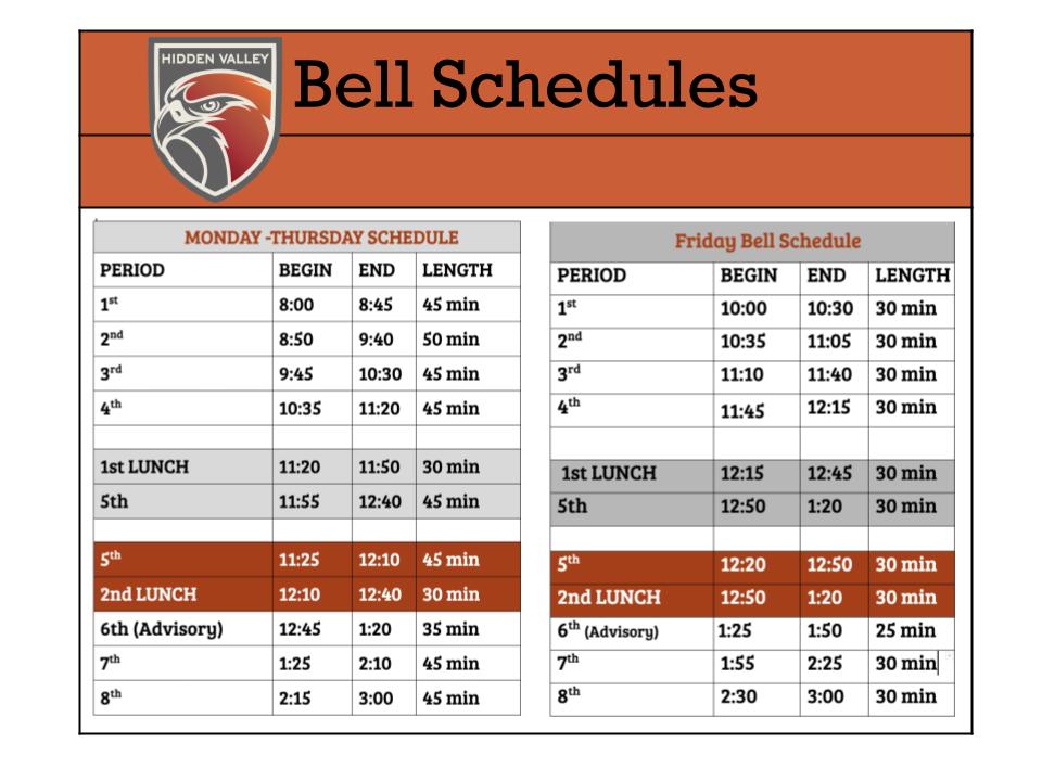 Student Handbook/Code of Conduct – Hidden Valley Middle